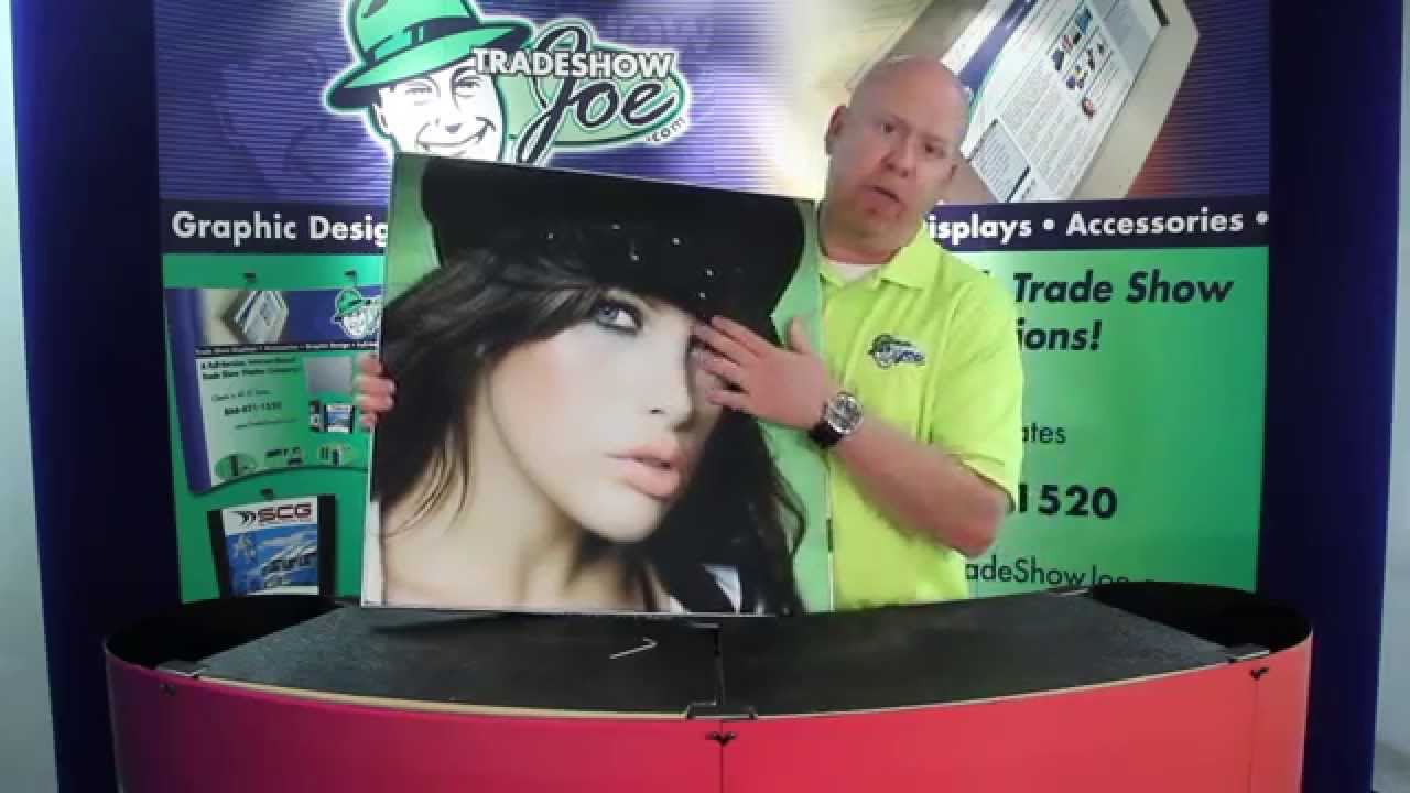 Matrix Frame Light Box Trade Show Display System - YouTube