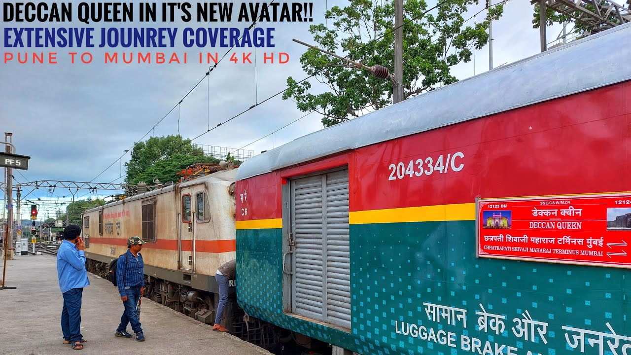 [4K] PUNE to MUMBAI || Full Train Journey- PART 1 || Train No 12124 ...