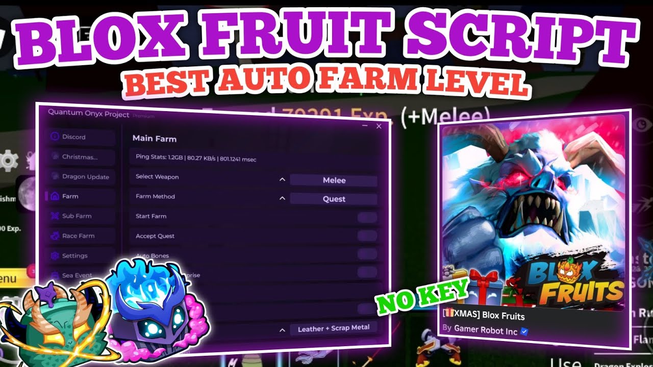 Quantum Hub Roblox Script | New Blox Fruits Script Update Best Auto Farm Level - YouTube