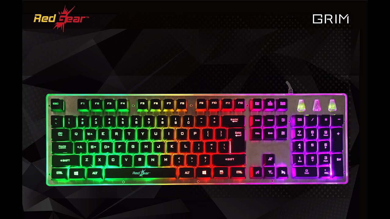 Redgear MT02 Keyboard with LED Modes,Windows Key Lock,Floating Double ...