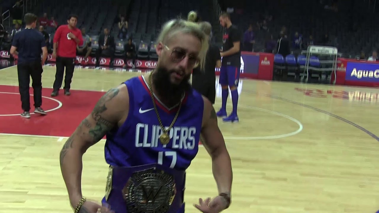 Los Angeles Clippers: WWE Cruiserweight Champion Enzo Amore - YouTube