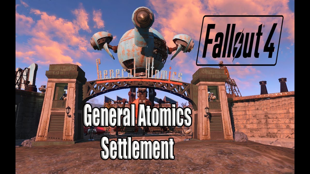 Fallout 4 General Atomics as Player Settlement - YouTube