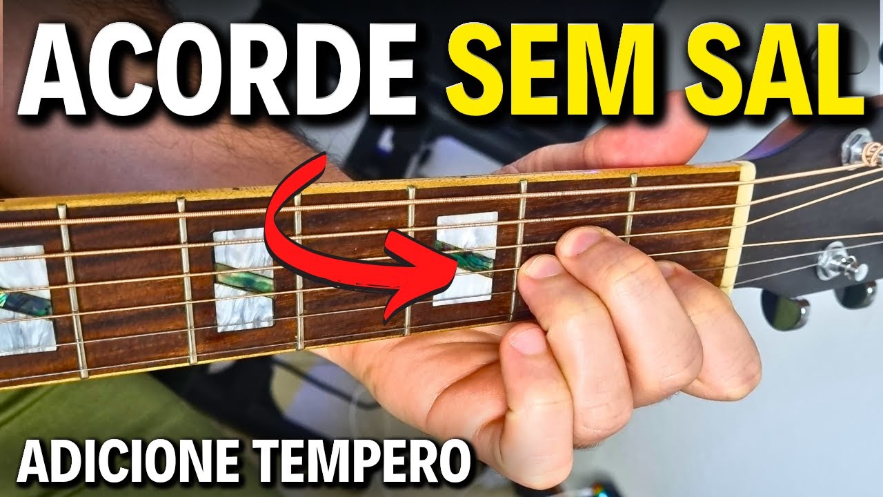 TEMPERO SECRETO pra tocar C G Am F - Acordes LINDOS com CORDAS SOLTAS ...