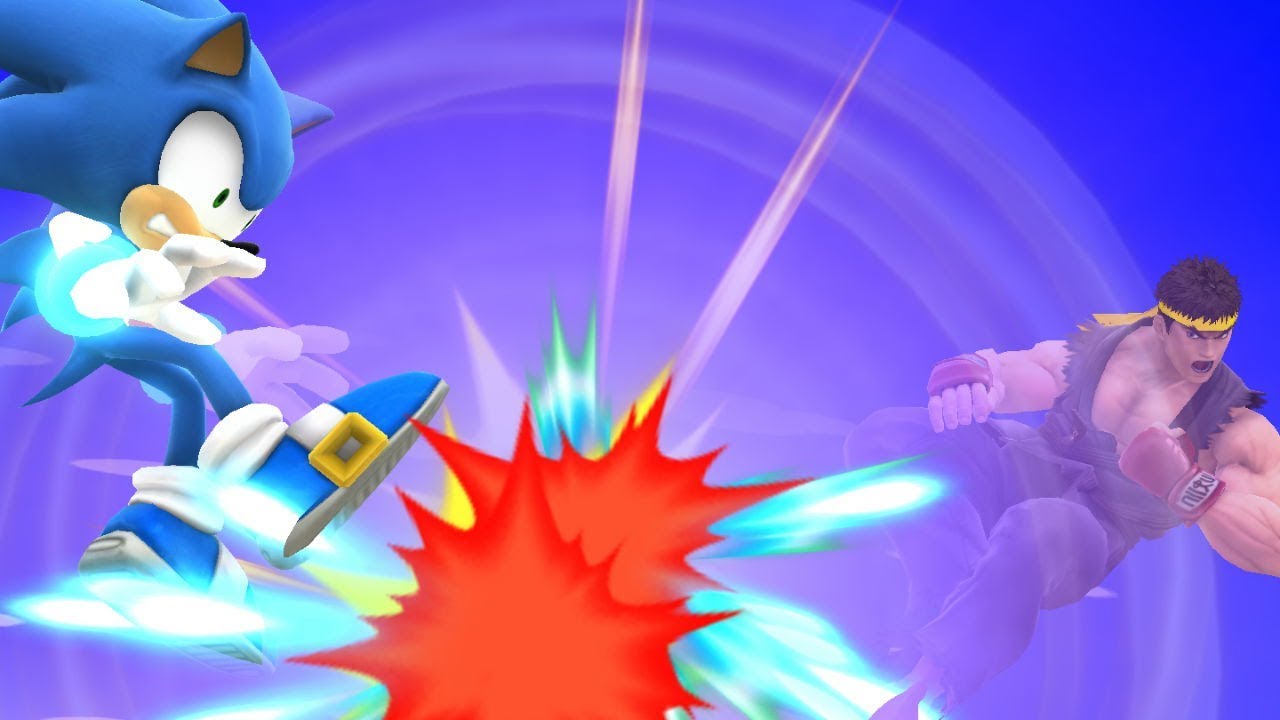 Super Smash Bros. for Wii U: Offline: Carls493 (Sonic) Vs. aceman (Ryu ...