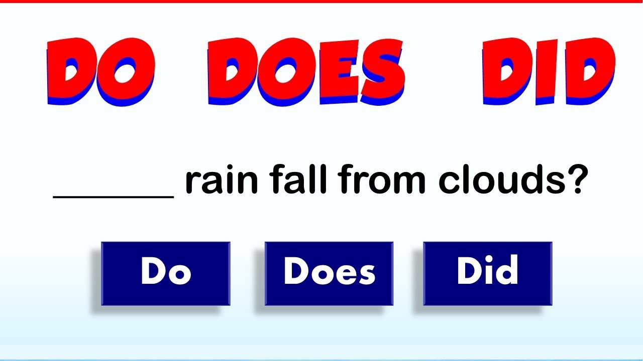 DO DOES DID / 15 Questions - YouTube