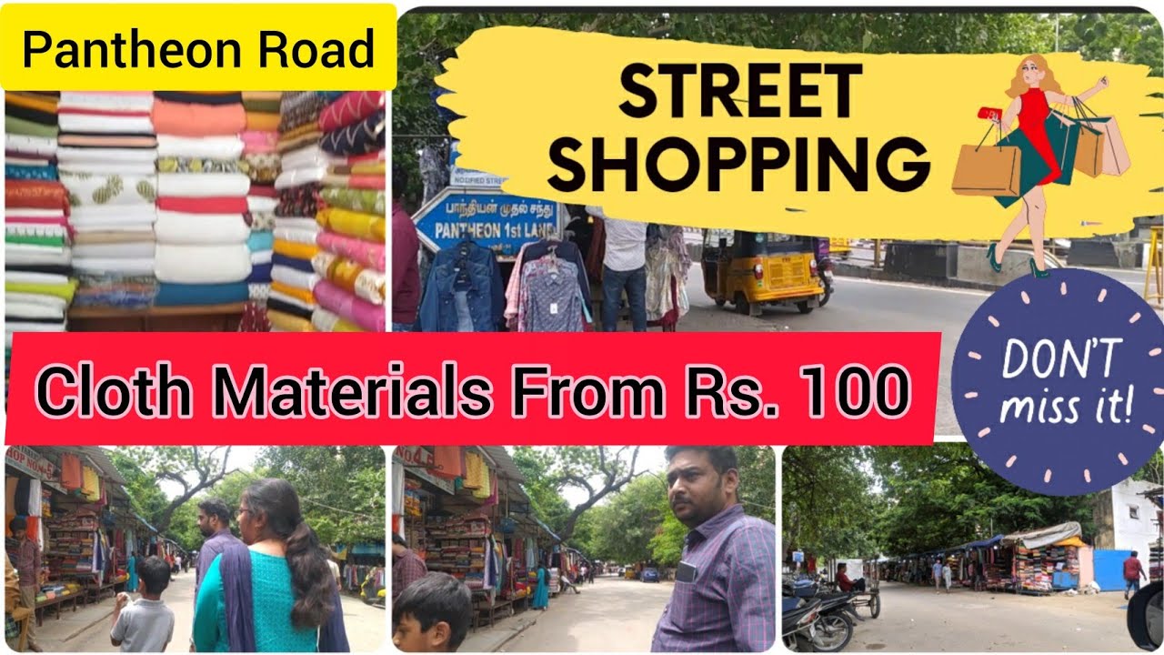 Pantheon Road Egmore Street Shopping | Pantheon Street Cloth Market ...