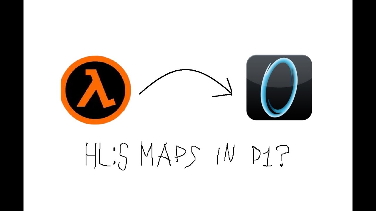 Playing Half-Life: Source Maps In Portal 1 - YouTube