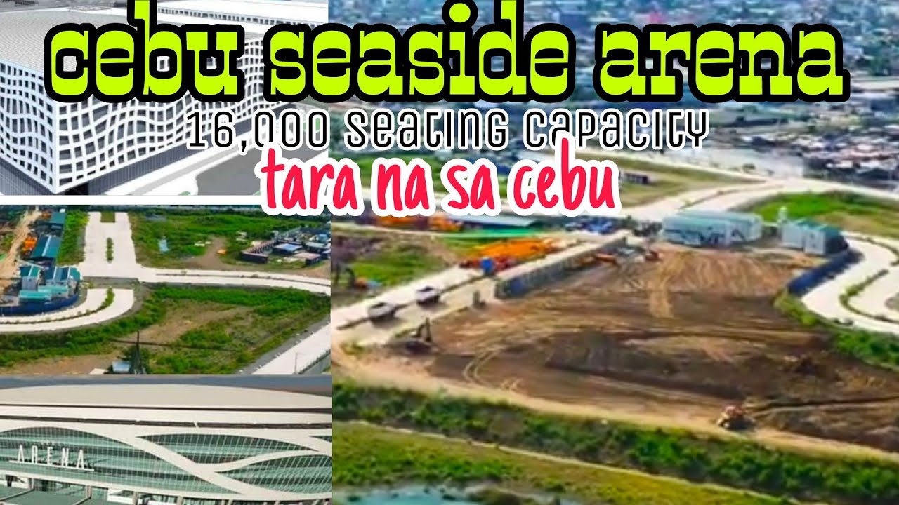 CEBU SEASIDE ARENA AND CEBU CORDOVA LINK EXPRESSWAY FRESH FULL AERIAL ...