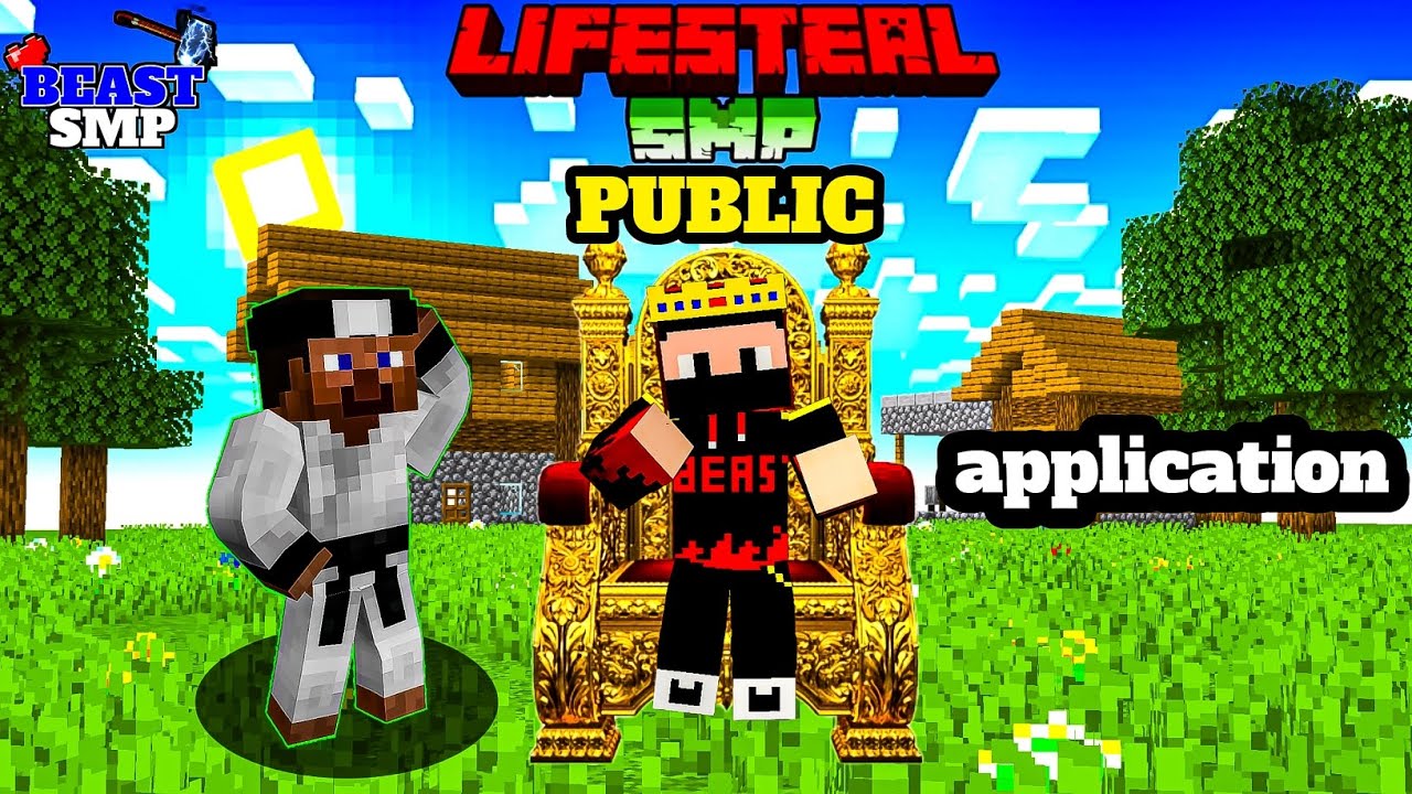 APPLICATION OF JOIN THE BEAST SMP || MINECRAFT PUBLIC LIFESTEAL SMP 🤯 ...