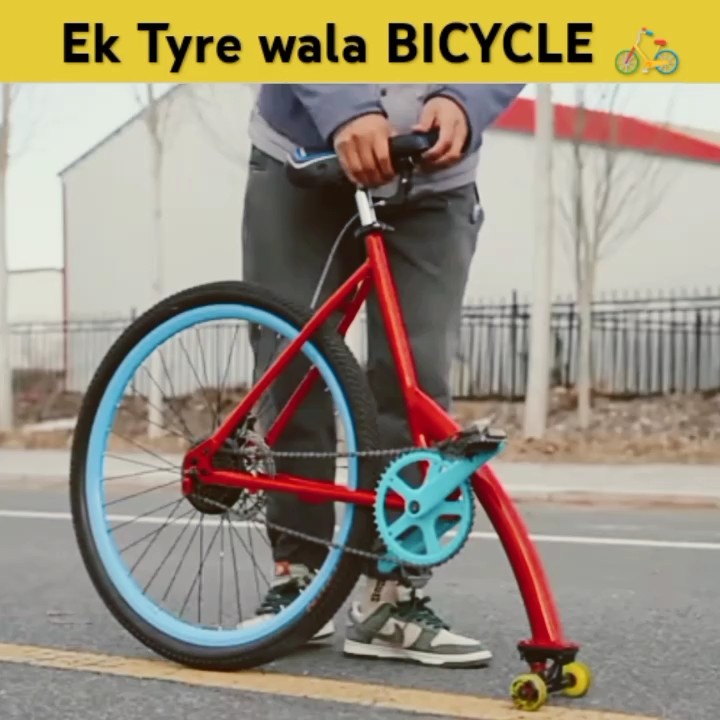 बिना हैंडल के चलने वाला cycle बनाया || Mono wheeler bicycle #science # ...