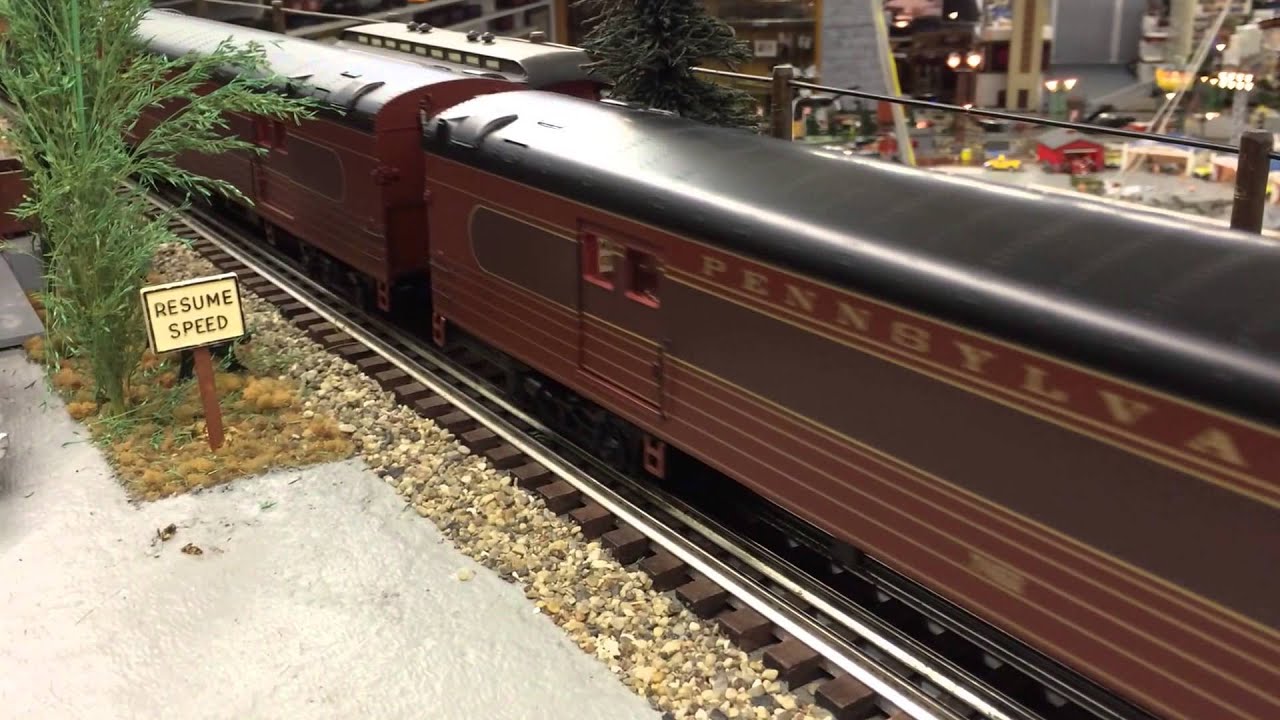 PRR T1 (4-4-4-4) with mail and passenger consist; from MTH 2015 volume ...