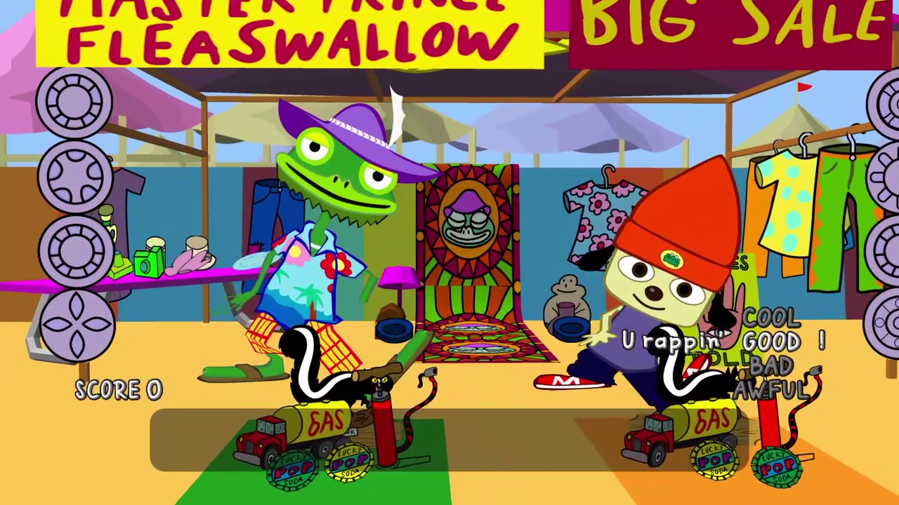 PaRappa The Rapper™ Remastered...My Dad's Gonna Bite Me! - YouTube