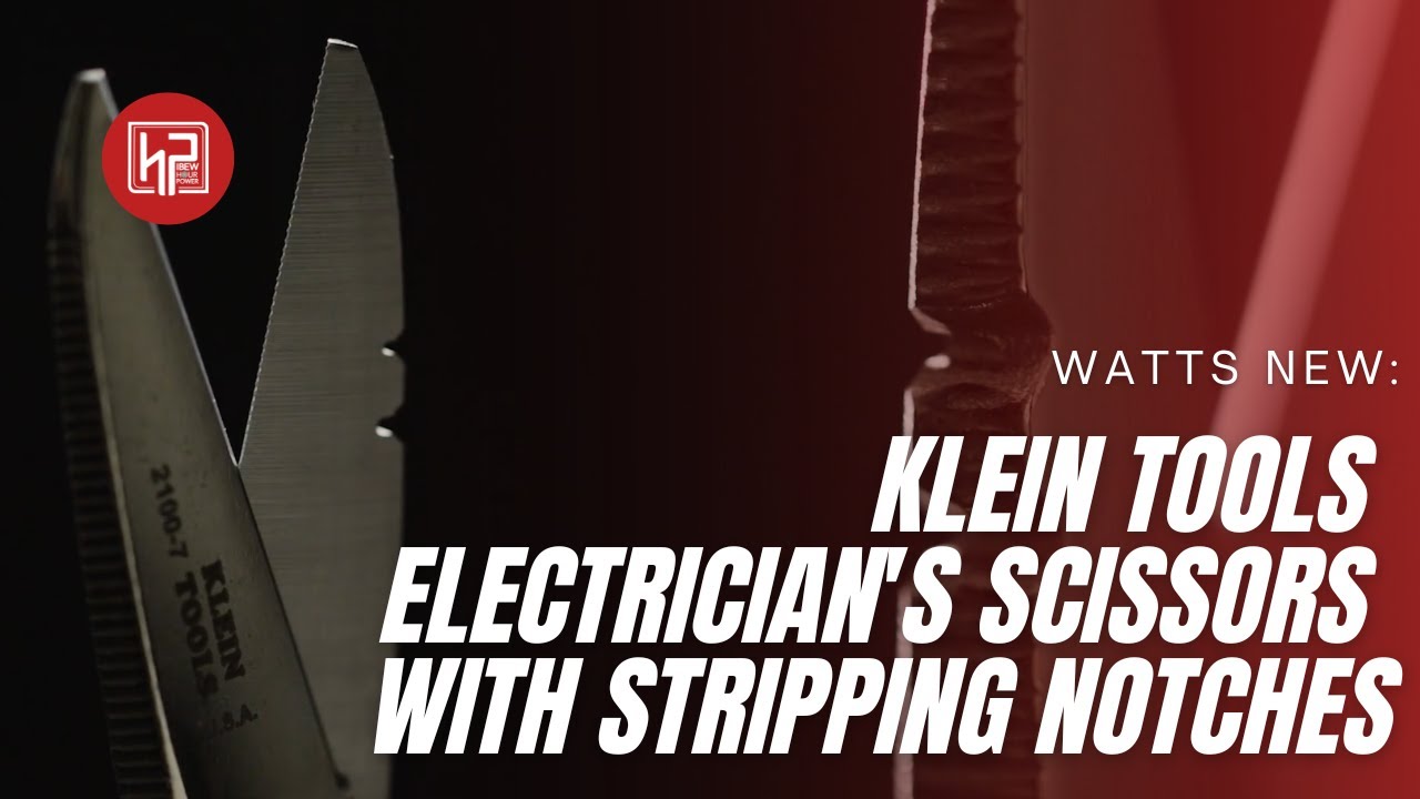 Watts New: Klein Tools Electrician's Scissors with Stripping Notches ...