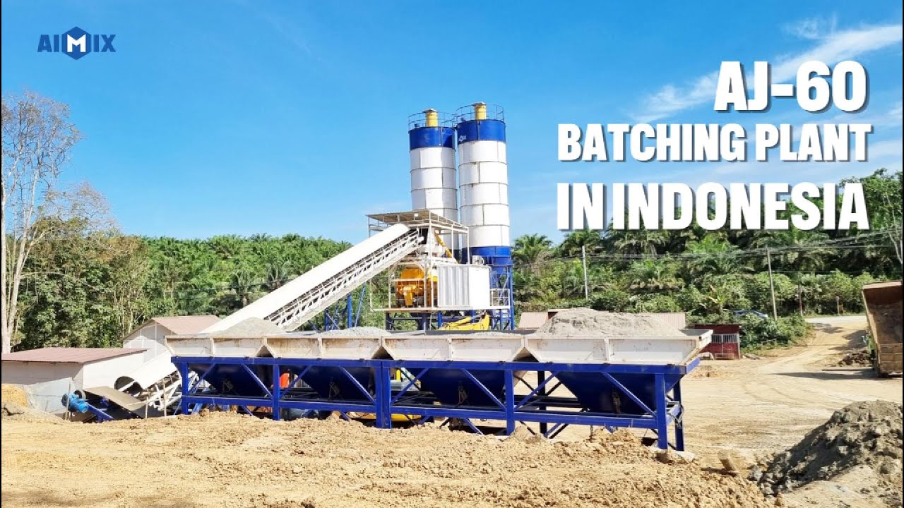 AJ-60 Concrete Batching Plant Debug Successful In Surabaya, Indonesia ...