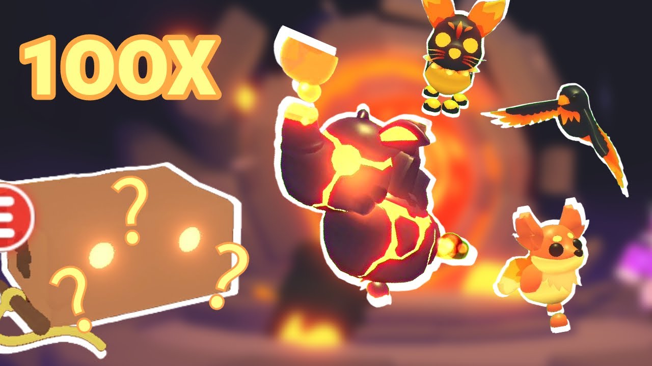 Opening 100 Lures in Adopt Me | GETTING ALL FIRE PETS + GIVEAWAY - YouTube