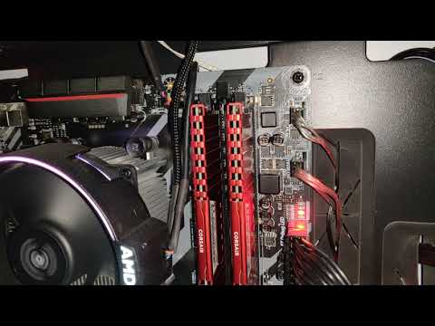 MSI B350 Tomahawk Led CPU and VGA