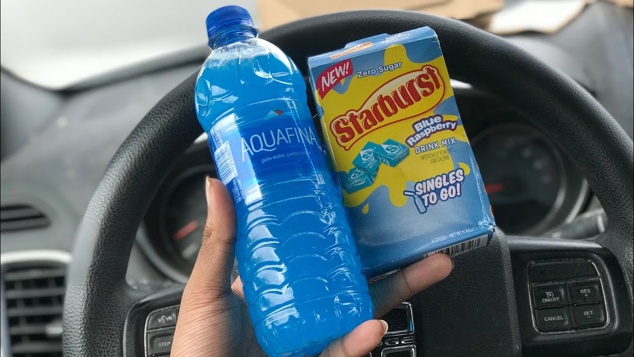Blue Raspberry Starburst Drink Mix Taste Test/Review - YouTube