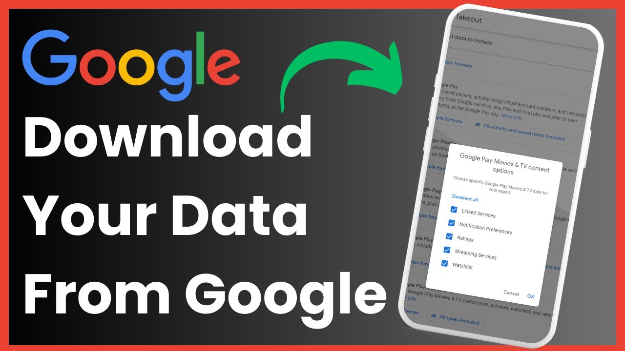 How To Download All Data From Google Account - [EASY GUIDE] - YouTube