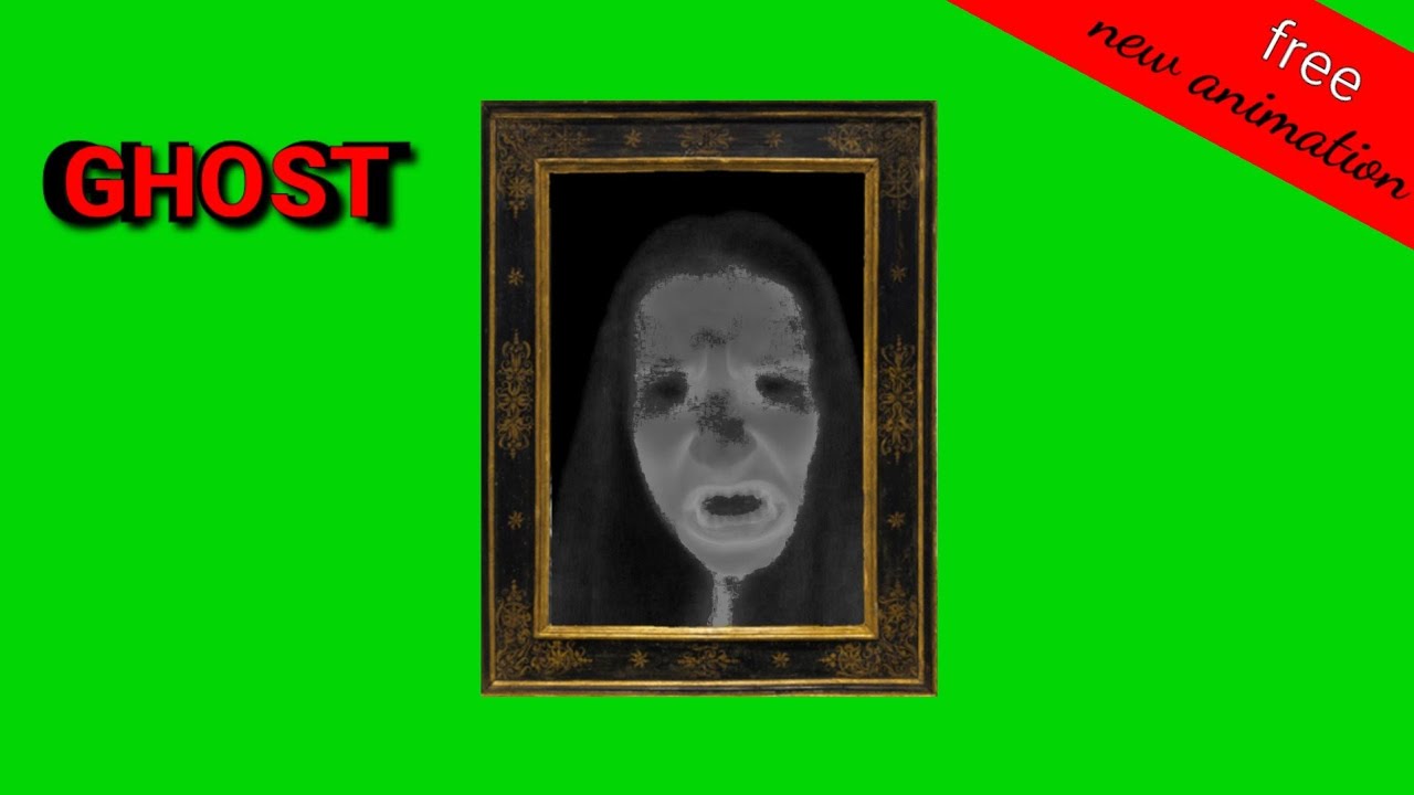 Ghost greenscreen animation picture HALLOWEEN #greenscreen #chromakey # ...