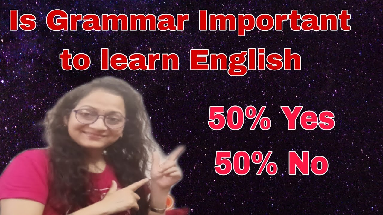 Is Grammar important to learn English@EnglishWithRVS - YouTube