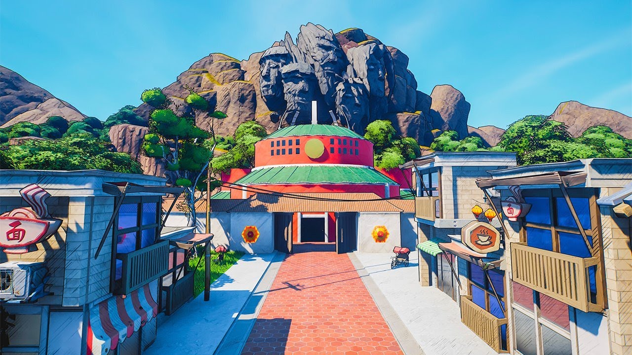 NEW Naruto Hidden Leaf Village Anime Map PS5 Full Gameplay - Fortnite ...