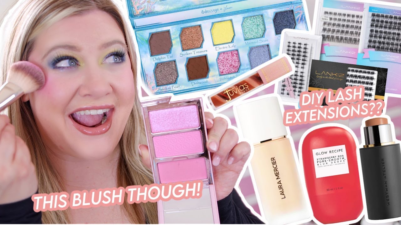 TRYING THE LATEST HYPED NEW MAKEUP LAUNCHES! - YouTube