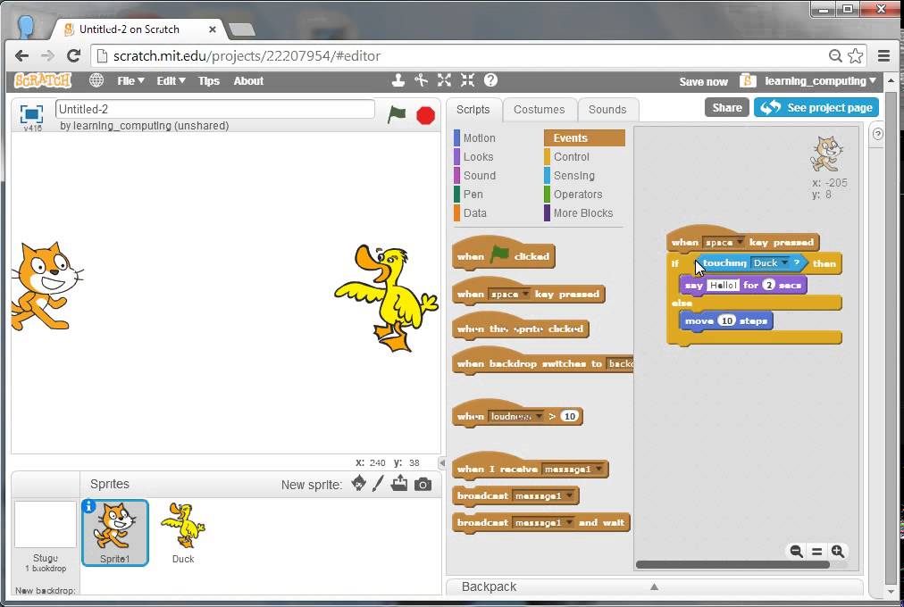 Scratch selection - YouTube