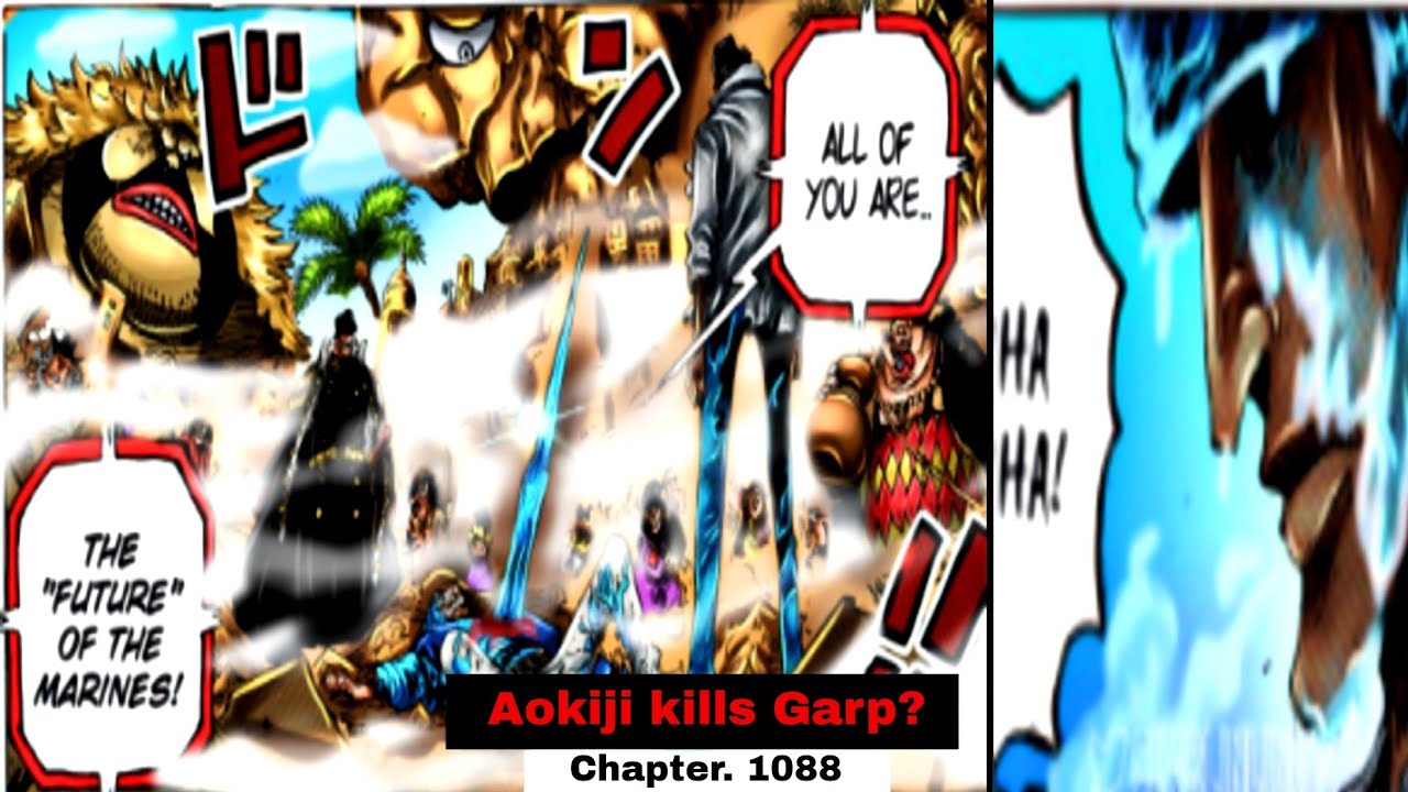Aokiji Kills Garp? | Manga Chapter 1088 - YouTube