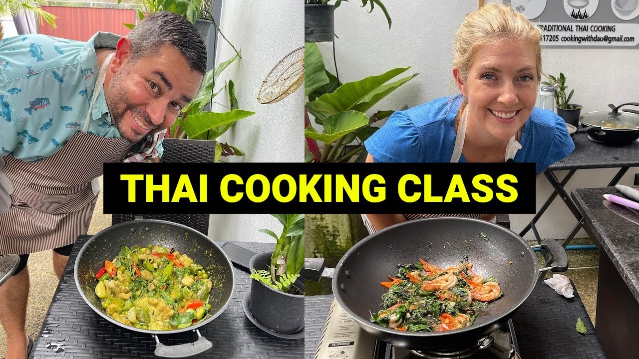 We took a THAI COOKING CLASS! | Cooking with Dao | Ao Nang Krabi ...