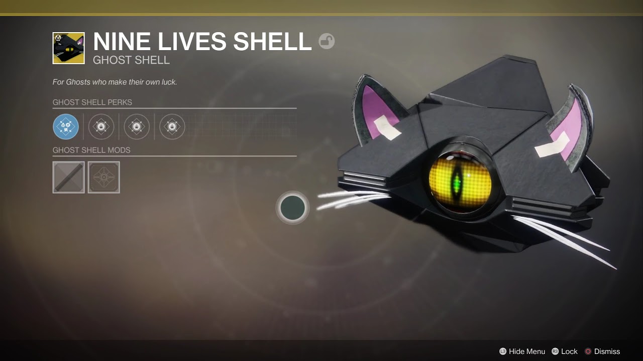 Destiny 2 Forsaken Nine Lives Shell - Ghost Shell 2018/10/20 - YouTube