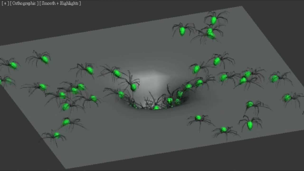 Simple Spider Crowd Tools with tP4 - YouTube