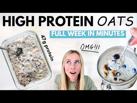 I Made A Full Week of My VIRAL High Protein Overnight Oats [In Under 10 Minutes]