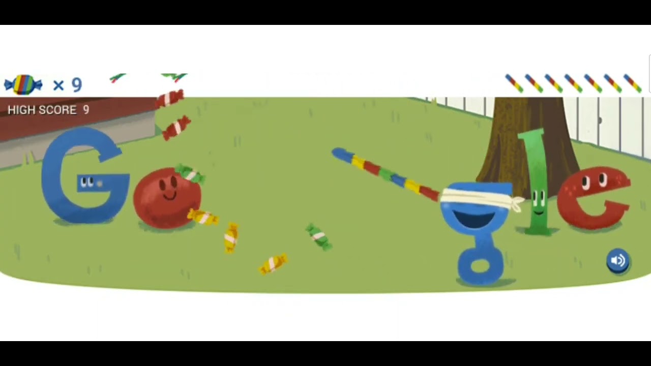 playing Google 15th Birthday game - YouTube