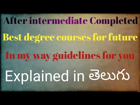 After intermediate completed best degree courses for future. - YouTube