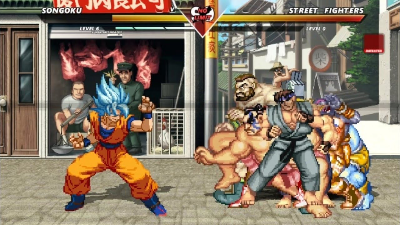 GOKU vs STREET FIGHTER - The highest level of exciting fight ! - YouTube