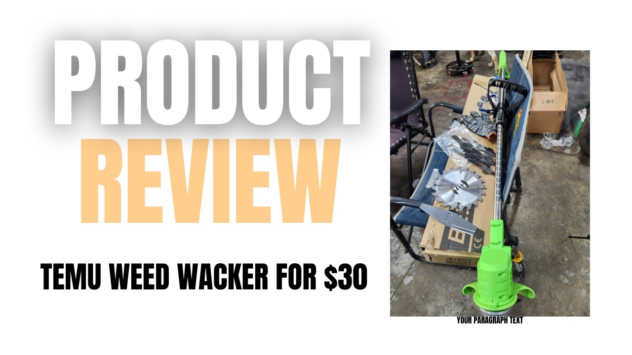 My wife's Grandma discovered Temu! $30 Weed Wacker Review! - YouTube