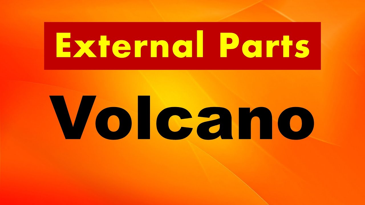 The External Parts of a Volcano - YouTube