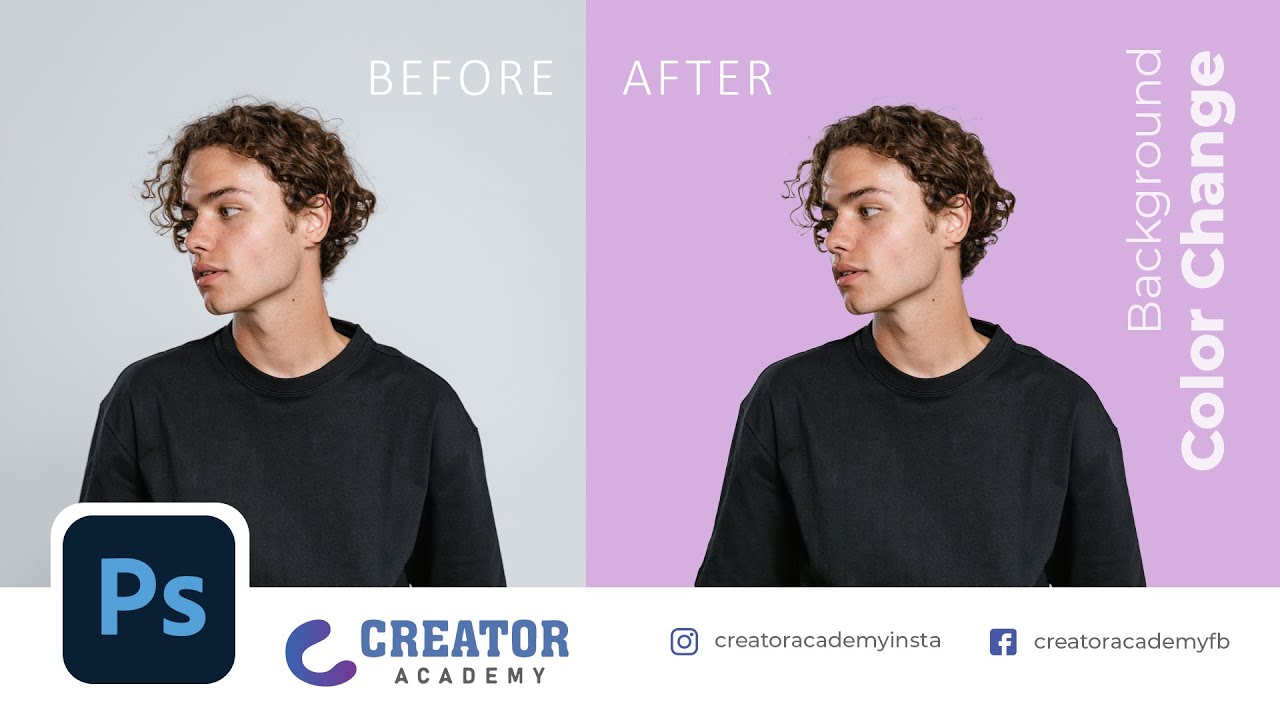 #photoshop #cc How to Change Background Color in Adobe Photoshop CC | # ...