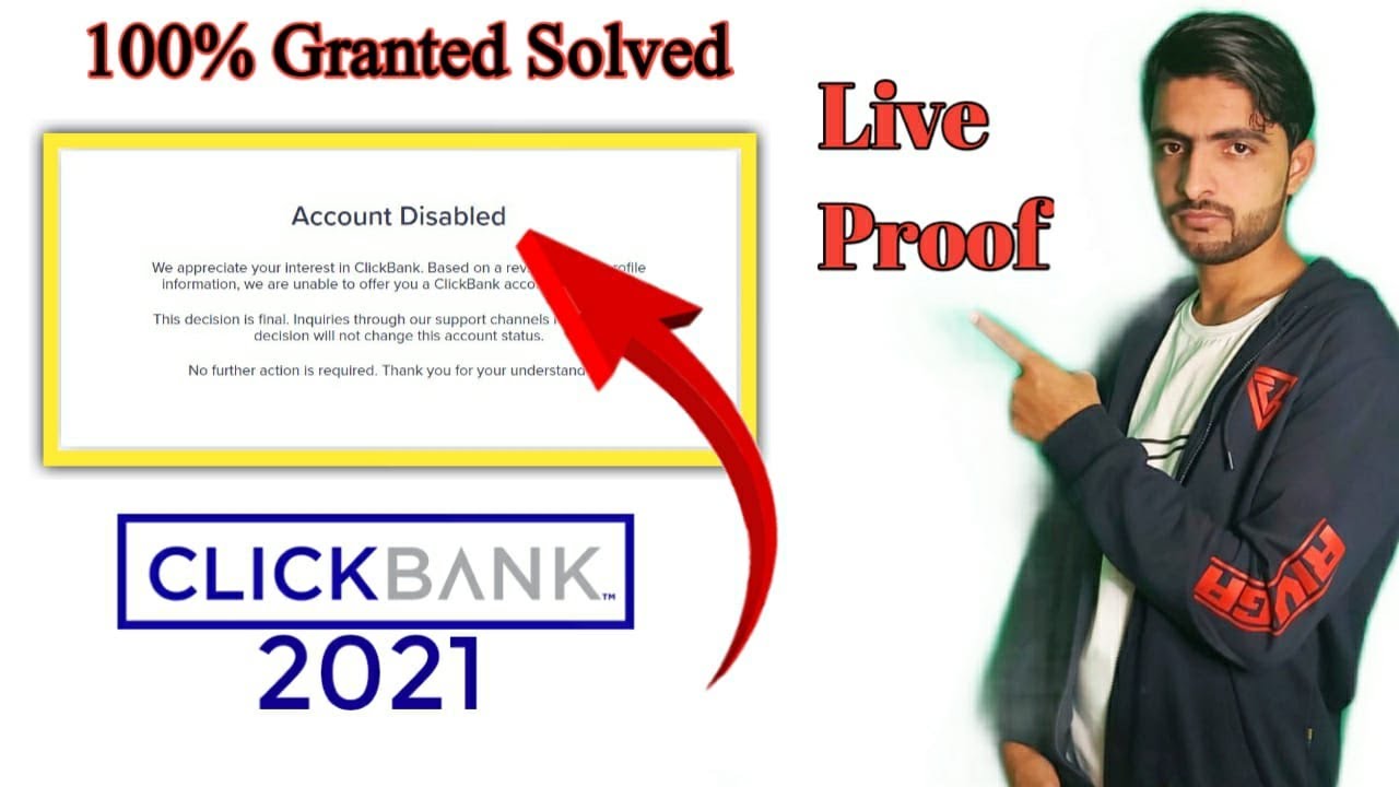 How To Create Clickbank Account In 2021 After Disabled - YouTube