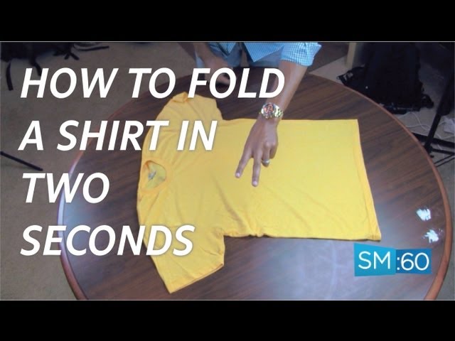 How To Fold A Polo Shirt In 2 Seconds