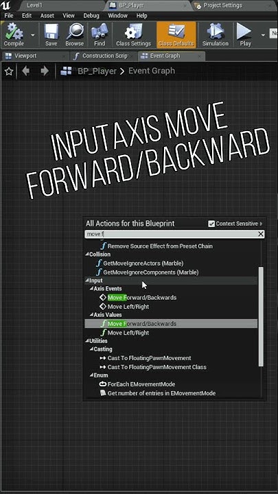 🎮 Learning UE4: 68 🎮 - Adding Axis Inputs - YouTube