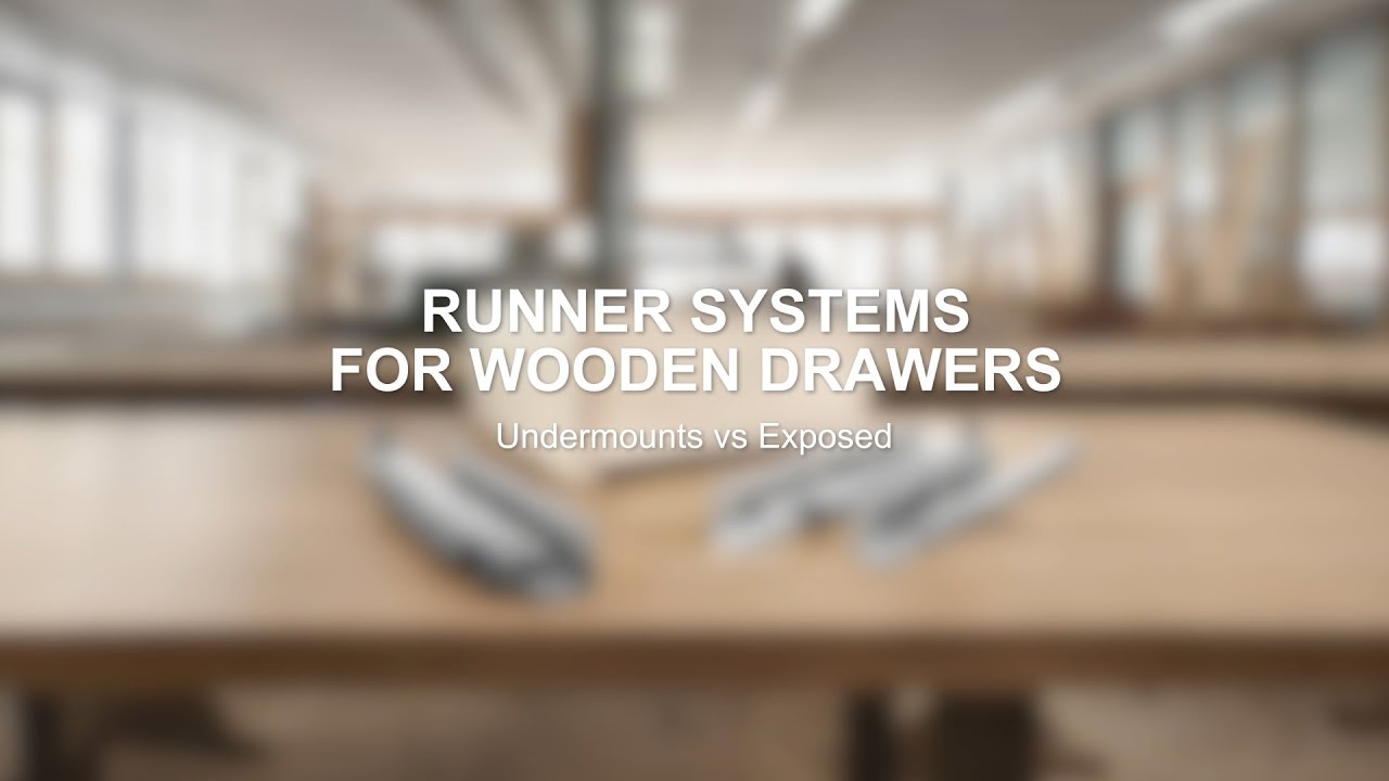 BLUM RUNNER SYSTEMS FOR WOODEN DRAWERS - YouTube