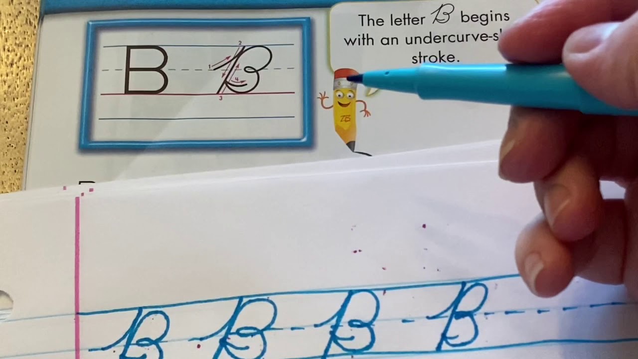 Cursive - B - YouTube