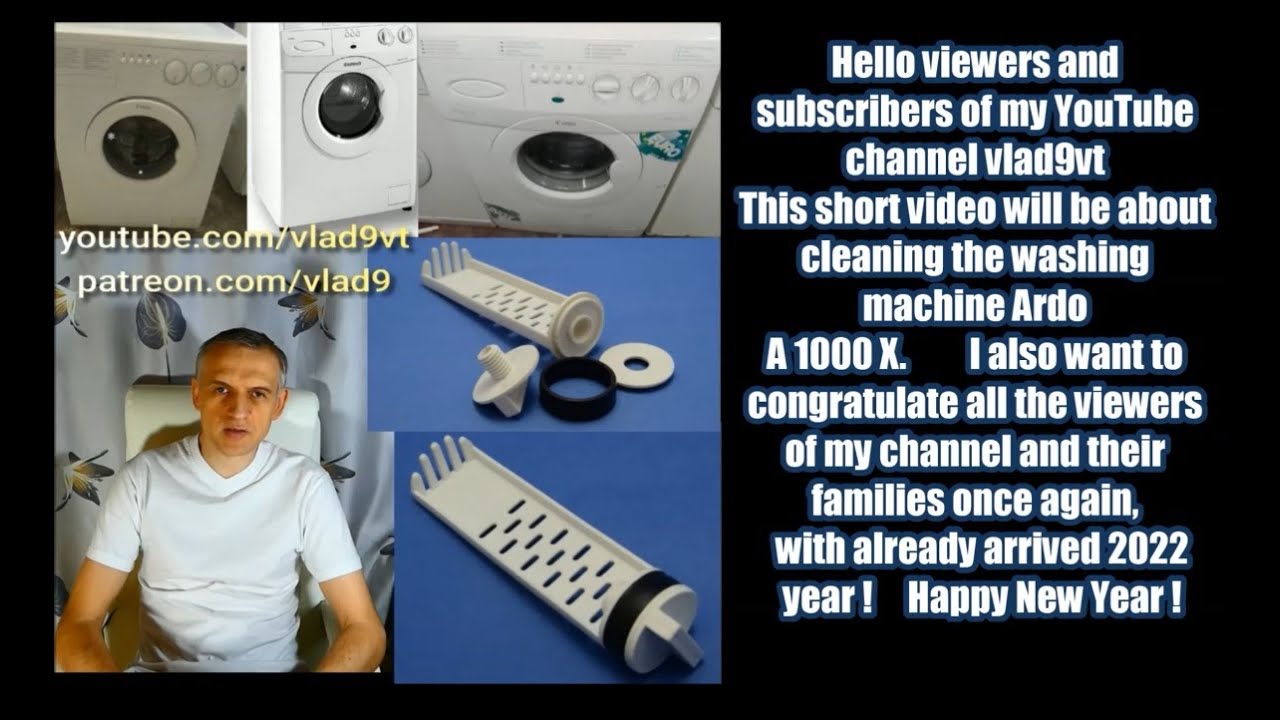 Cleaning the washing machine Ardo A 1000 X - YouTube