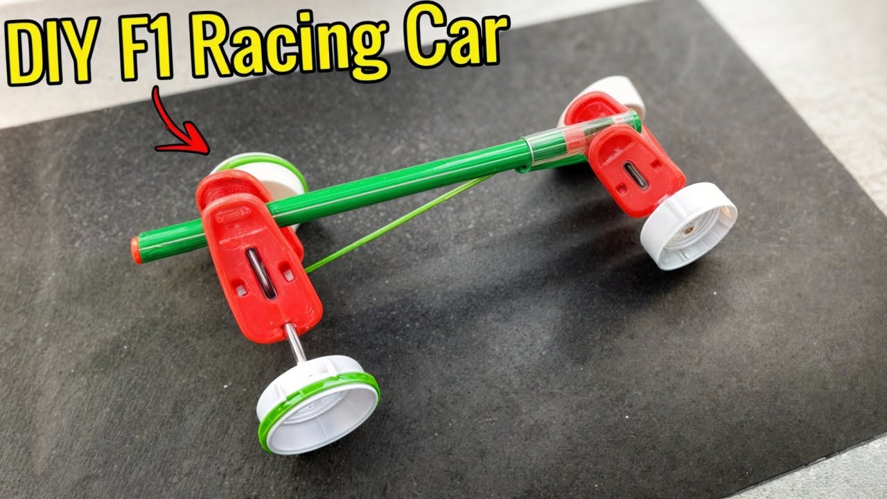 DIY F1 Racing Car (No Motor) how to make a racing car at home | racing ...