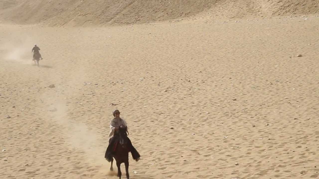 Horse racing through the pyramids! Cairo, Egypt 2013 - YouTube