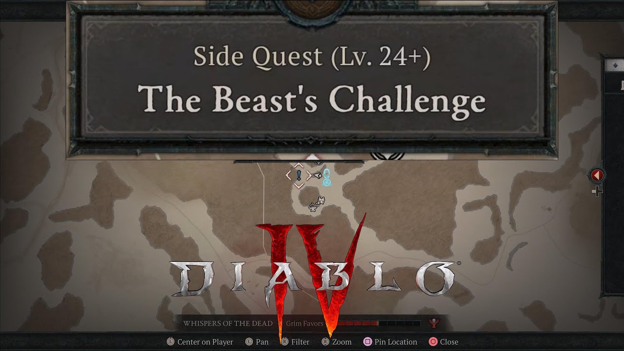 Diablo 4 Side Quests: The Beast's Challenge - YouTube