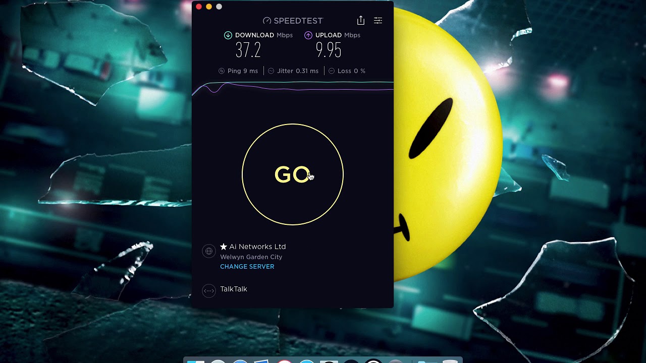 TalkTalk Faster Fibre 38MB Speed test - YouTube