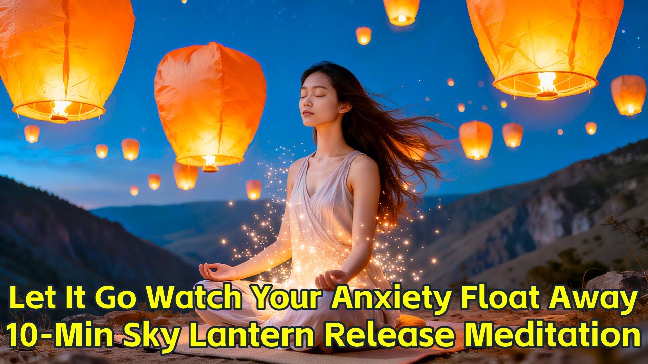 【Let It Go】Watch Your Anxiety Float Away | 10-Min Sky Lantern Release ...