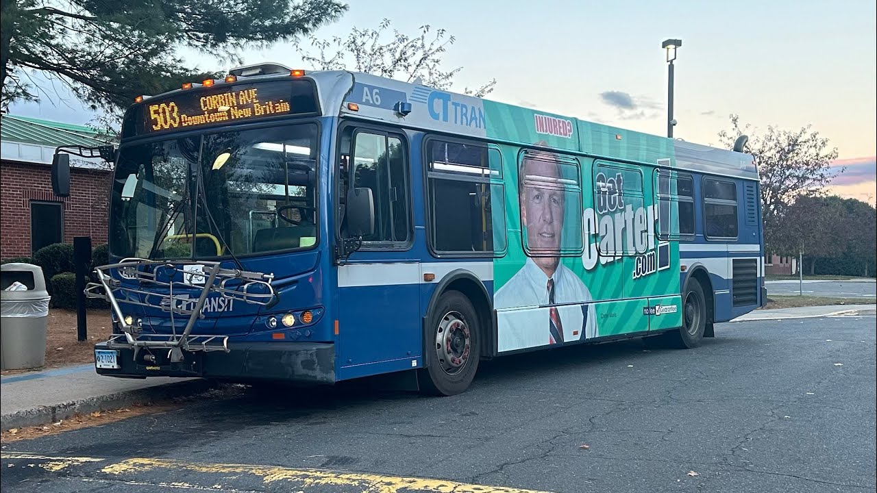 CTtransit 2010 New Flyer Industries D35LFR #6 (A6) Ride on route 503 ...